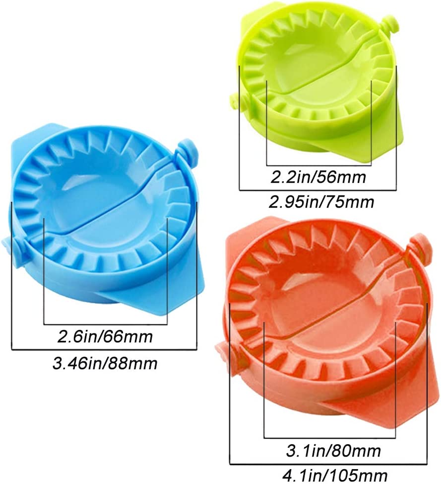 3 Pcs Dumpling Mould Multicolor Dough Mold DIY Dough Press Turnover – iSale