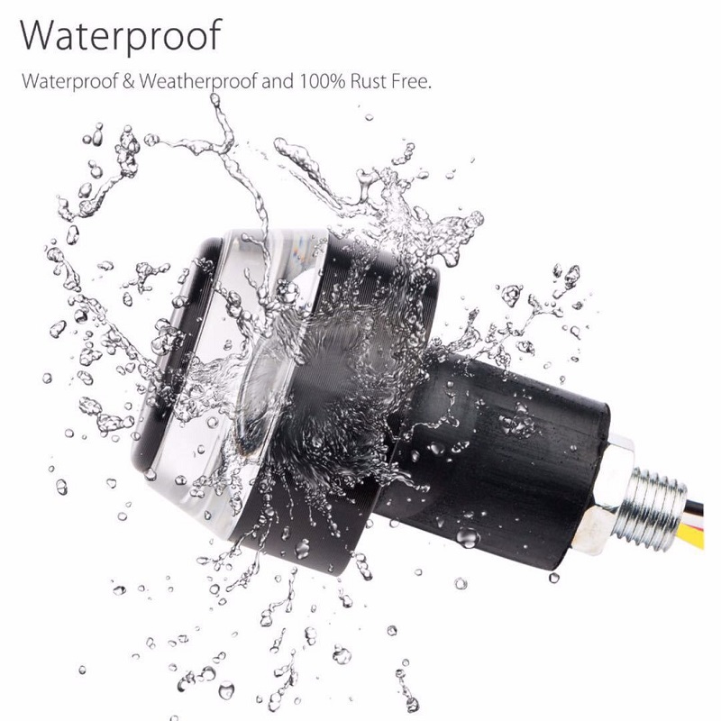 2 Pcs 12V Motorcycle LED Handlebar End Turn Signal Light Red Blue ...